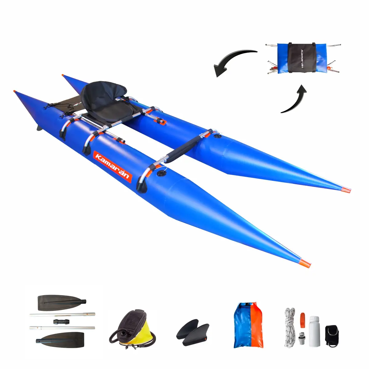 Kit Kayak Kamarán Simple - Azul - Kamarán Kayaks